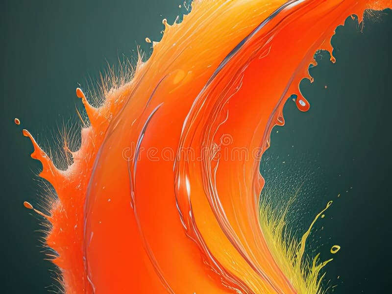 Abstract Fruit Juice Illustration. Fruits with Juice Splash Stock ...