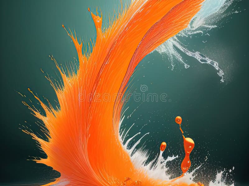 Abstract Fruit Juice Illustration. Fruits with Juice Splash Stock ...