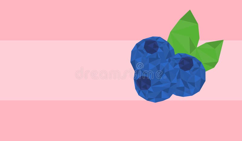 Abstract Berry Polygon Style Background Illustration Stock Vector ...
