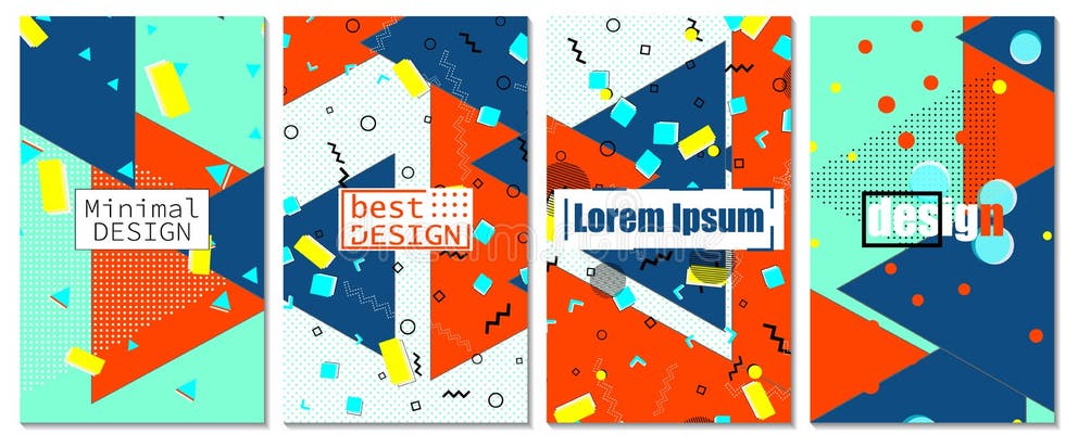 Abstract Fun Background. Colour Shapes Pattern Stock Vector ...