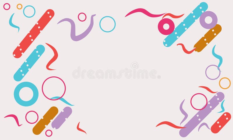 Abstract Fun Color Pattern Cartoon Texture for Doodle Geometric ...