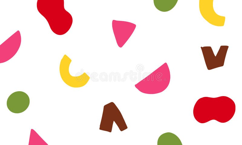 Abstract Trendy Pattern Background. Random Shape Composition for ...