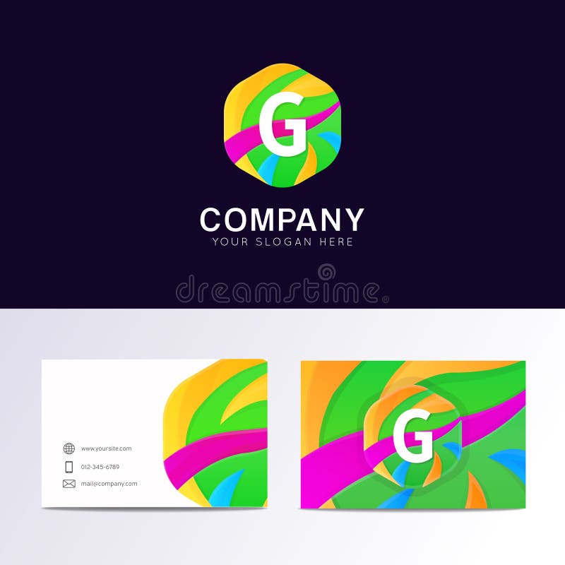 Abstract Fun G Letter Logo Sign. Flat Children Hexagon Avatar Stock ...