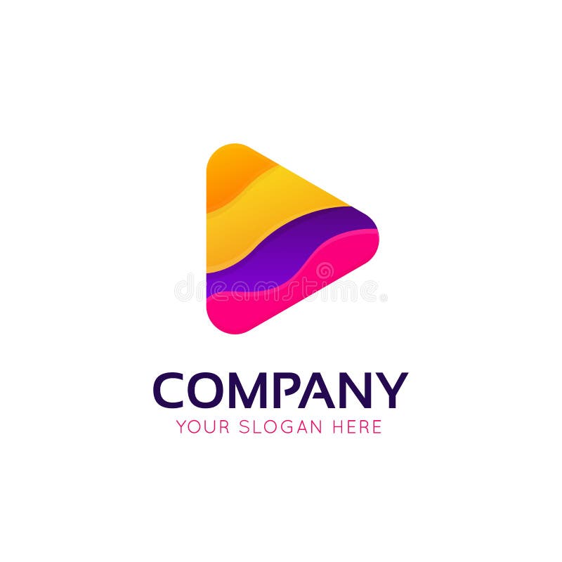 Abstract Fun Play Music Icon Sign Logo Vector Design Stock Vector ...