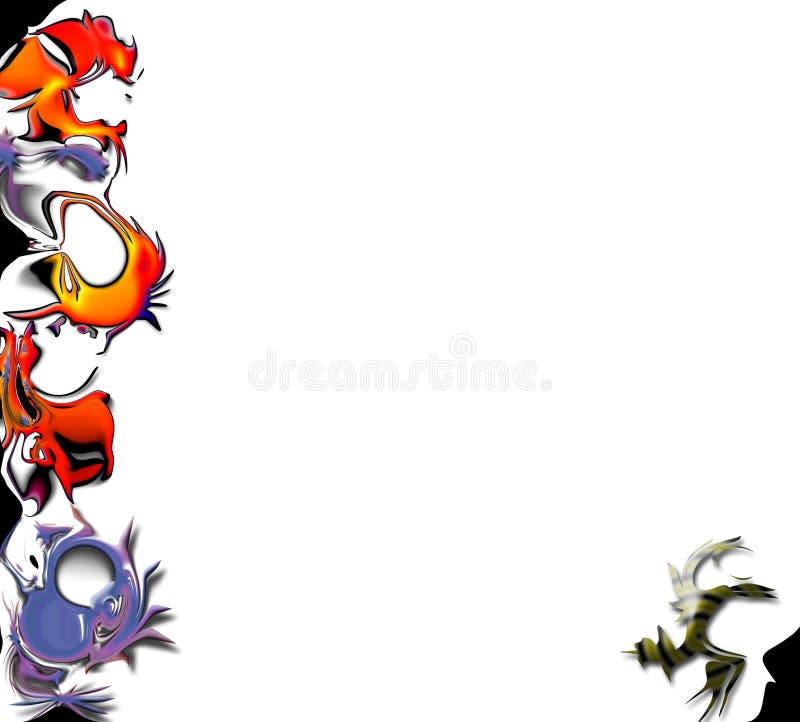 Funky Shapes Border Stock Illustrations – 608 Funky Shapes Border Stock ...