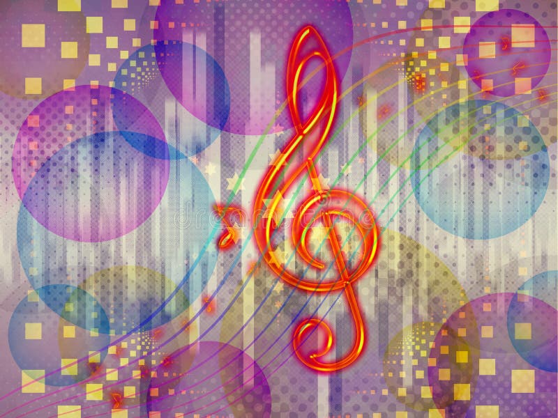 Abstract Funky Music Background Picture. Image: 28312727