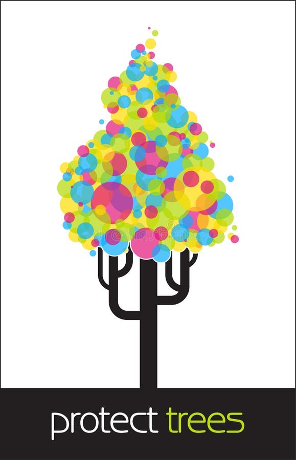 Funky tree stock vector. Illustration of coil, perennial - 11140094