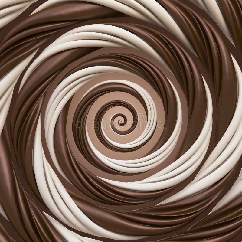 Chocolate Vanilla Swirl Memes Candy Chocolate Cream Milk Swirl Stock