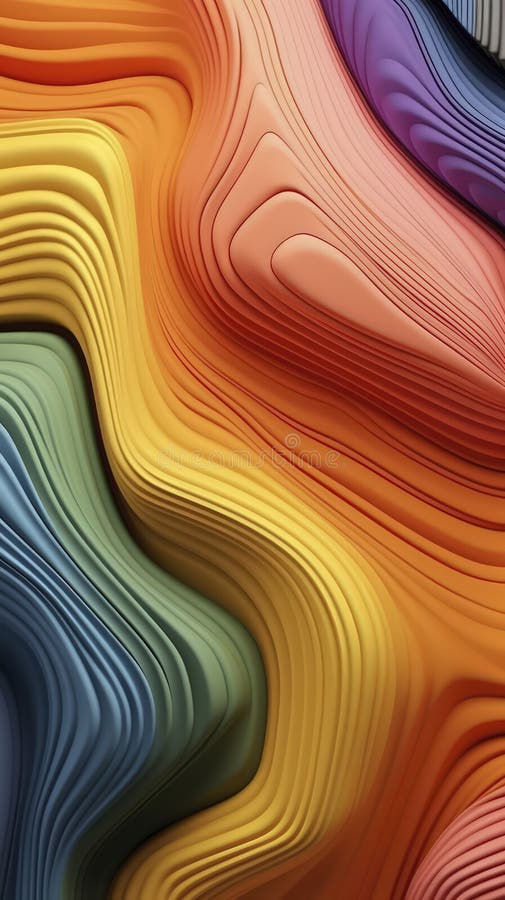 Abstract Fusion of Colors and Textures AI Generated Stock Illustration ...