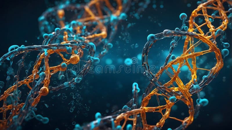 Abstract Fusion of Molecular Structures, DNA Strands, and Robotics ...