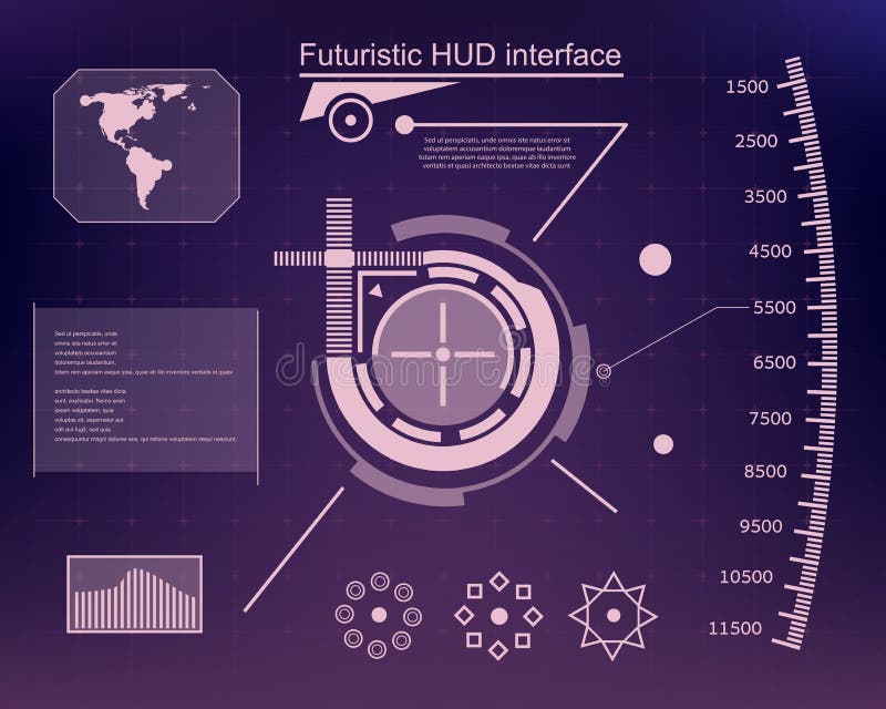 Abstract Future, Concept Futuristic Blue Virtual Graphic Touch User ...