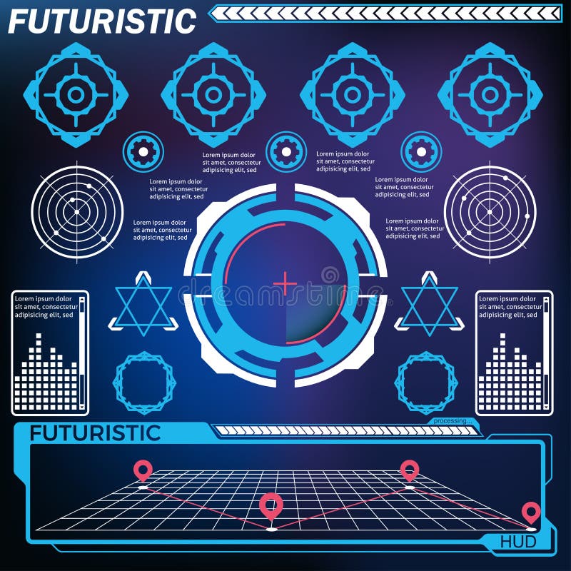 Abstract Future, Concept Vector Futuristic Interface. Communications ...