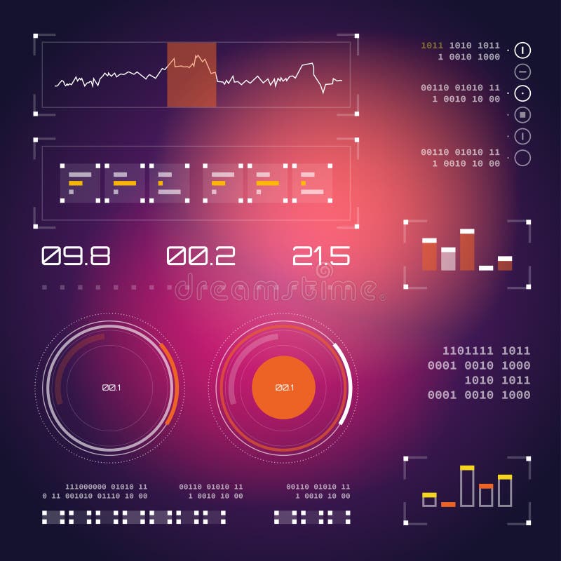 Abstract Future, Concept Vector Futuristic Virtual Graphic Touch User ...