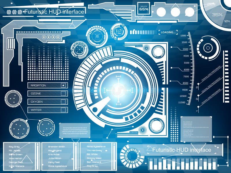 Abstract Future, Concept Vector Futuristic Virtual Graphic Touch User ...