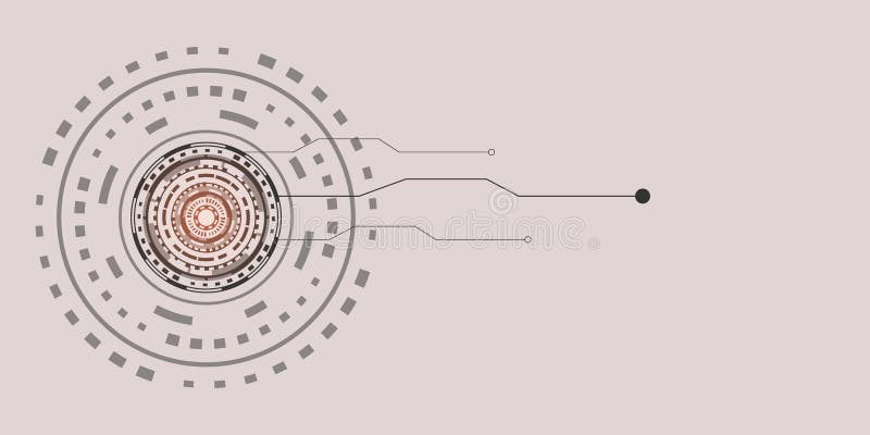 Abstract Future Digital Science Technology Stock Illustration ...