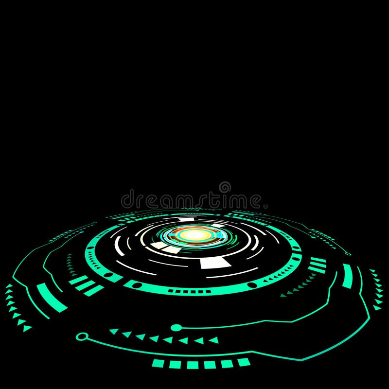 Abstract Future Digital Science Technology Stock Illustration ...