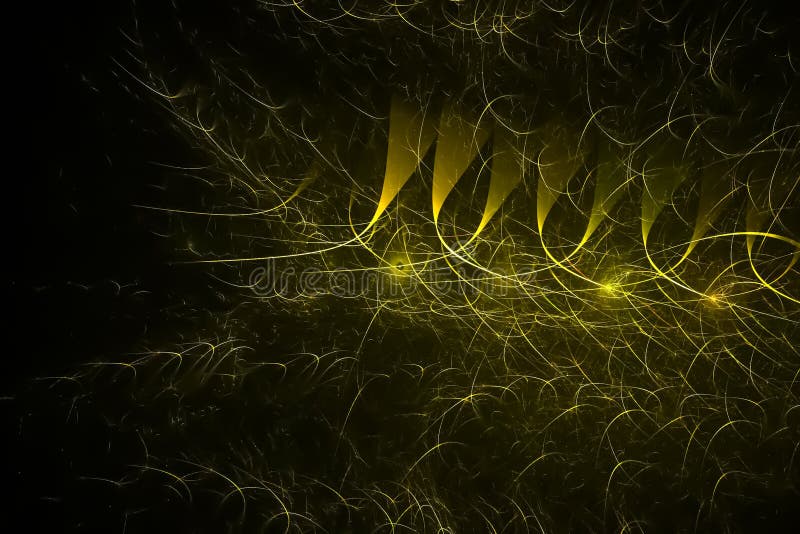 Fractal Curve Effect Backdrop Space Grid Luminous Illustration Creative ...