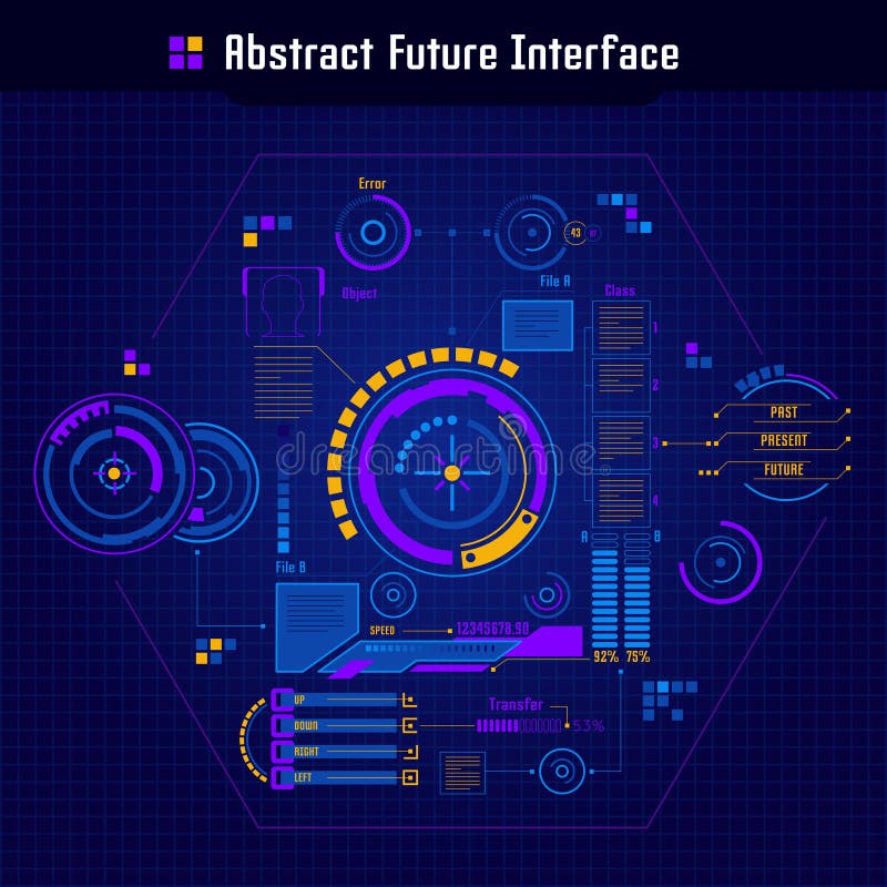 Abstract Future Interface Concept Stock Vector - Illustration of paper ...