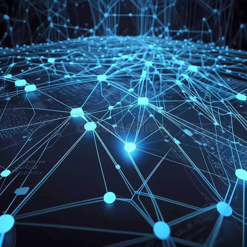 Abstract Future Internet Technology Network Concept Background Stock ...