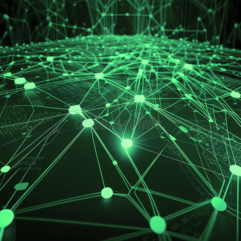 Abstract Future Internet Technology Network Concept Background Stock ...