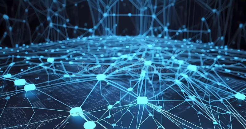 Abstract Future Internet Technology Network Concept Background Stock ...