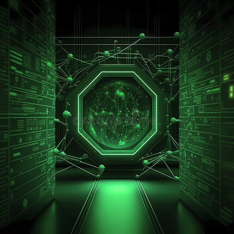 Abstract Future Internet Technology Network Concept Background Stock ...