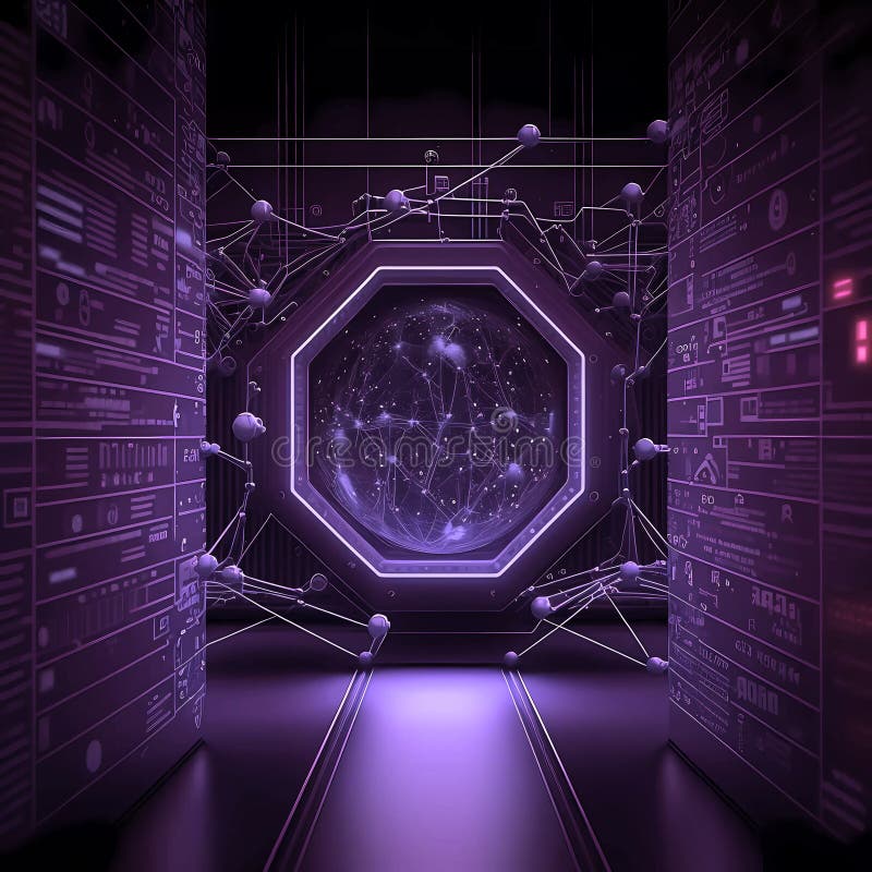 Abstract Future Internet Technology Network Concept Background Stock ...