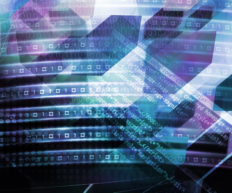 Abstract Future Science Background Blue Texture Stock Illustration ...