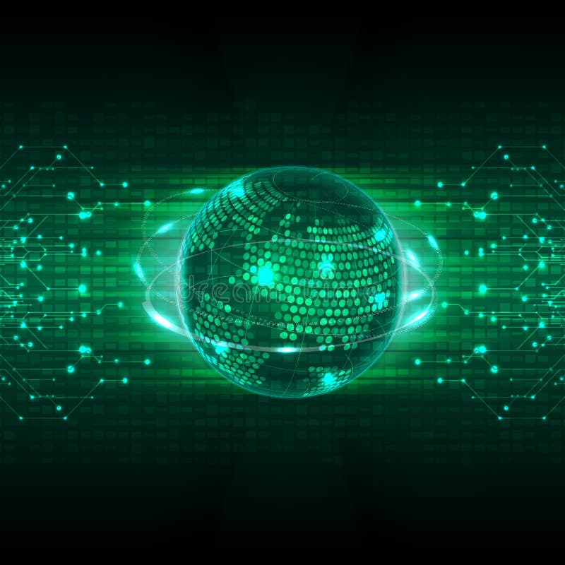 Abstract Future Technology Concept Background Stock Illustration ...
