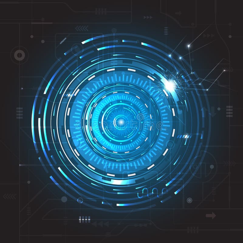 Abstract Future Technology Concept Background Stock Vector ...