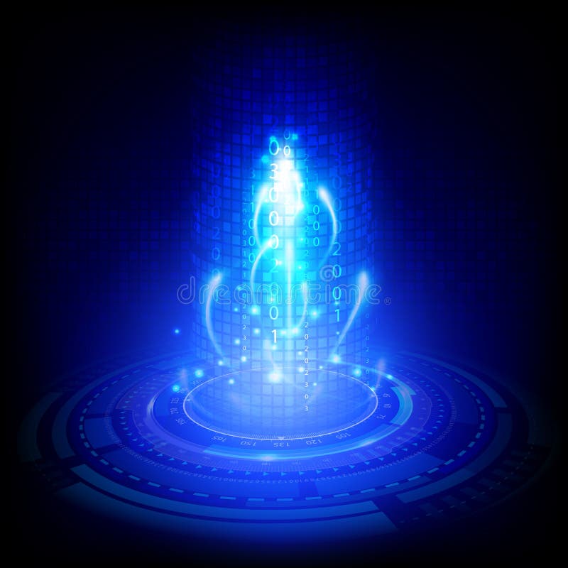 Abstract Engineering Future Technology Background Stock Vector ...