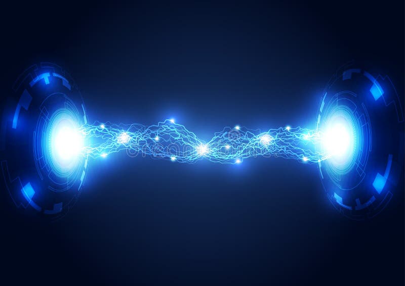 Abstract Lightning Technology Background, Vector Illustration Stock ...