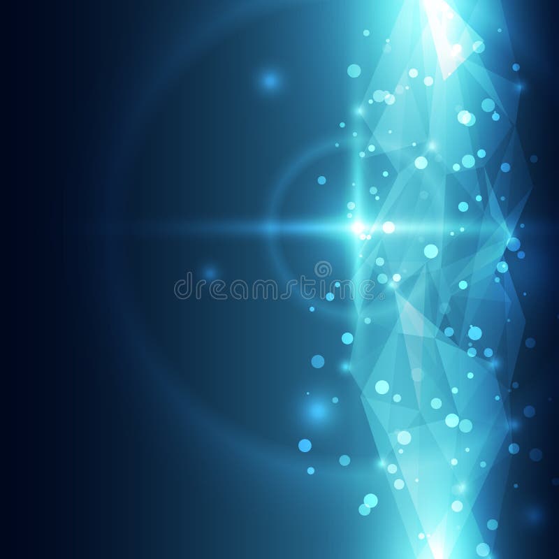 Abstract Future Technology Concept Background, Vector Illustration ...