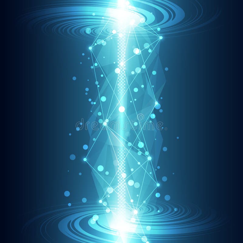 Abstract Future Technology Concept Background, Vector Illustration ...