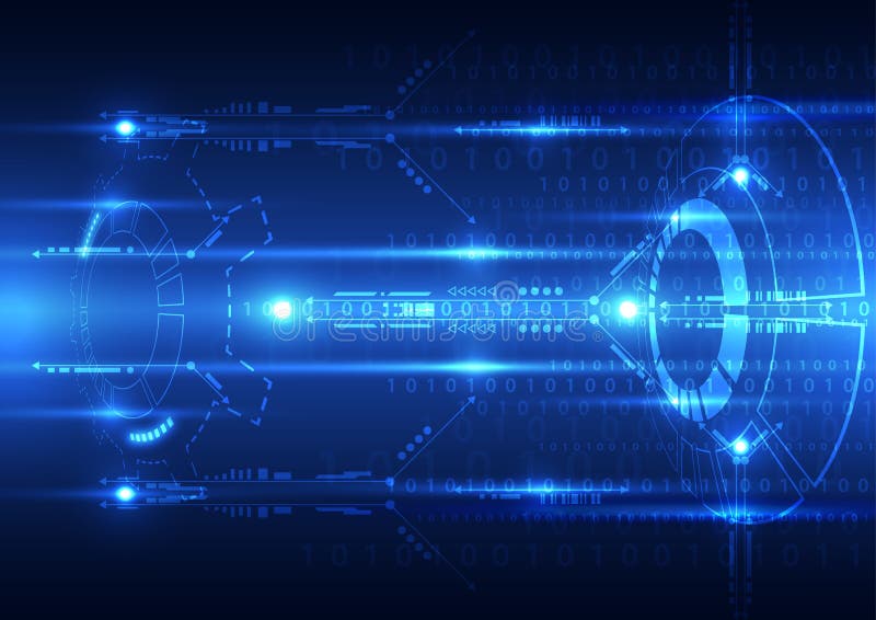 Abstract Future Technology Concept Background, Vector Illustration ...