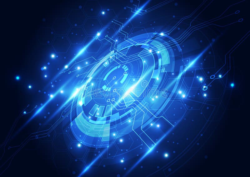 New Future Technology Concept Abstract Background Stock Vector ...