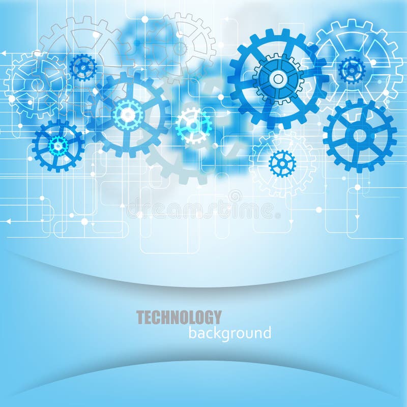 Abstract Future Technology Engineering Background Illustration Stock ...