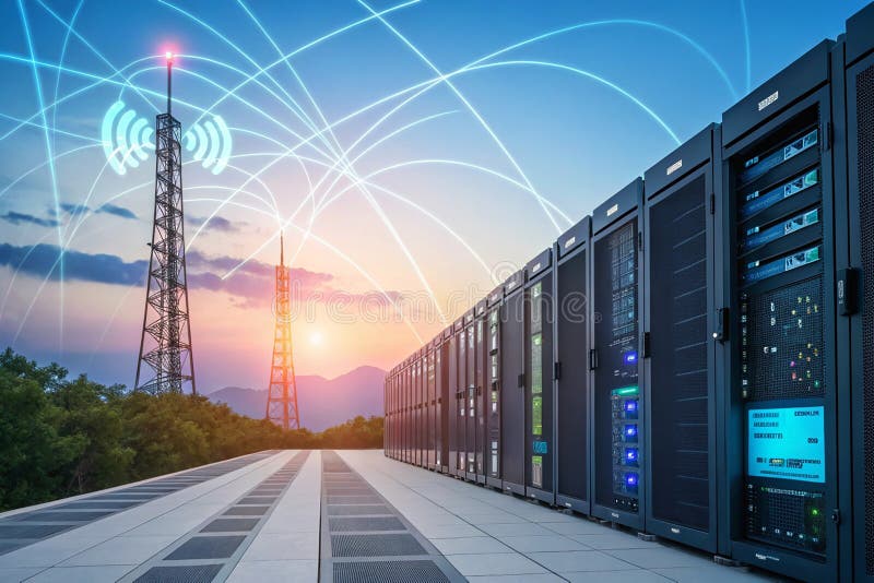 Abstract Future Technology Telecoms Background, Illustration Innovation ...