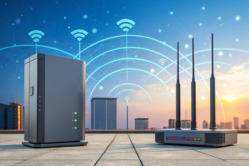 Abstract Future Technology Telecoms Background, Illustration Innovation ...