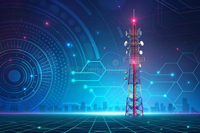 Abstract Future Technology Telecoms Background, Illustration Innovation ...