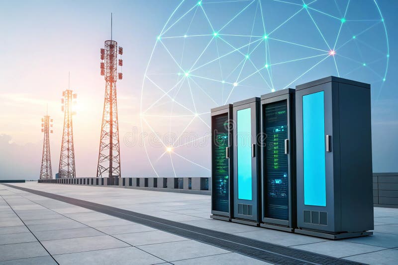 Abstract Future Technology Telecoms Background, Illustration Innovation ...