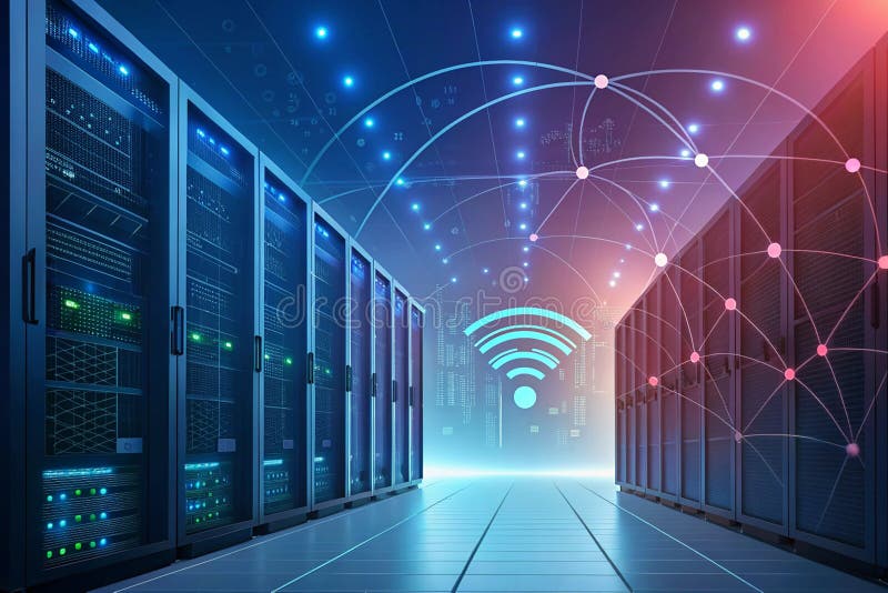 Abstract Future Technology Telecoms Background, Illustration Innovation ...