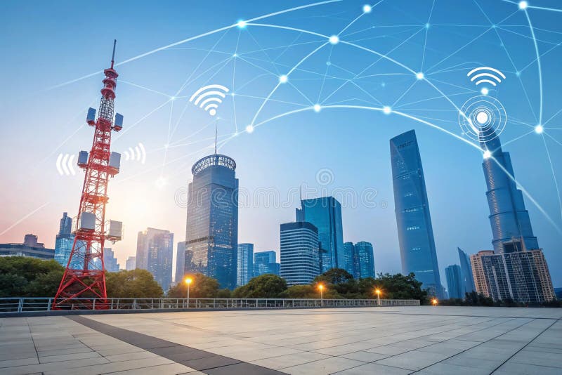 Abstract Future Technology Telecoms Background, Illustration Innovation ...