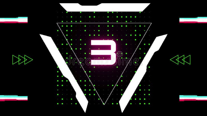 Glitch Countdown Animated Intro. Countdown 4k Animation Intro (5 Sec). 5 Seconds Countdown ...