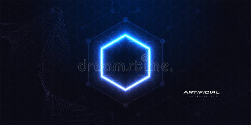 Abstract Futuristic Artificial Intelligence Technology Background Stock ...