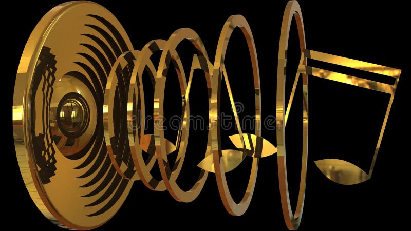 Abstract Futuristic Audio Speaker Stock Illustration - Illustration of ...