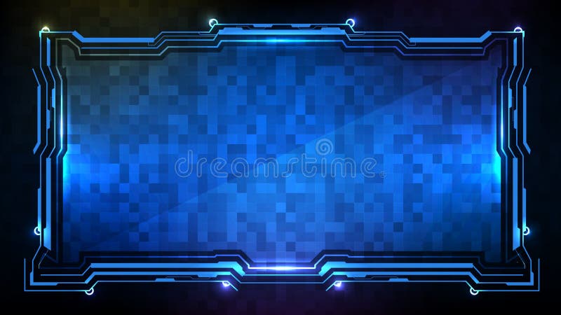 Futuristic Background. Blue Glowing Technology Sci Fi Frame Hud Ui ... Futuristic Background. Blue Glowing Technology Sci Fi Frame Hud Ui ...