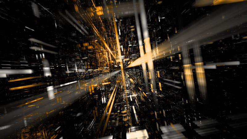 Abstract Futuristic Background Bright Neon Color. Glowing Elements of ...