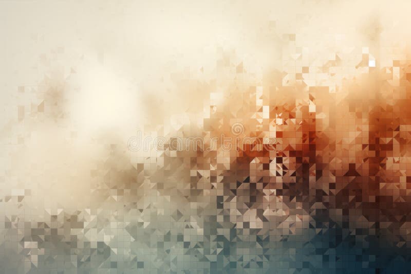 Abstract Futuristic Background, Chaotic Particles, Scattered Pixels ...