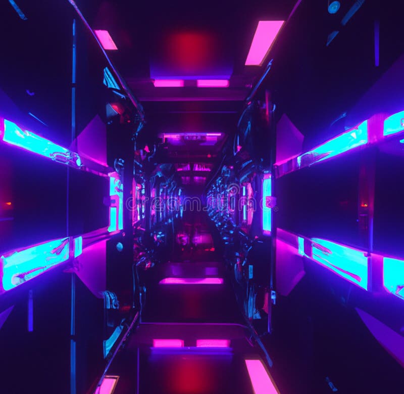 Abstract Futuristic Background Concept . Stock Illustration ...